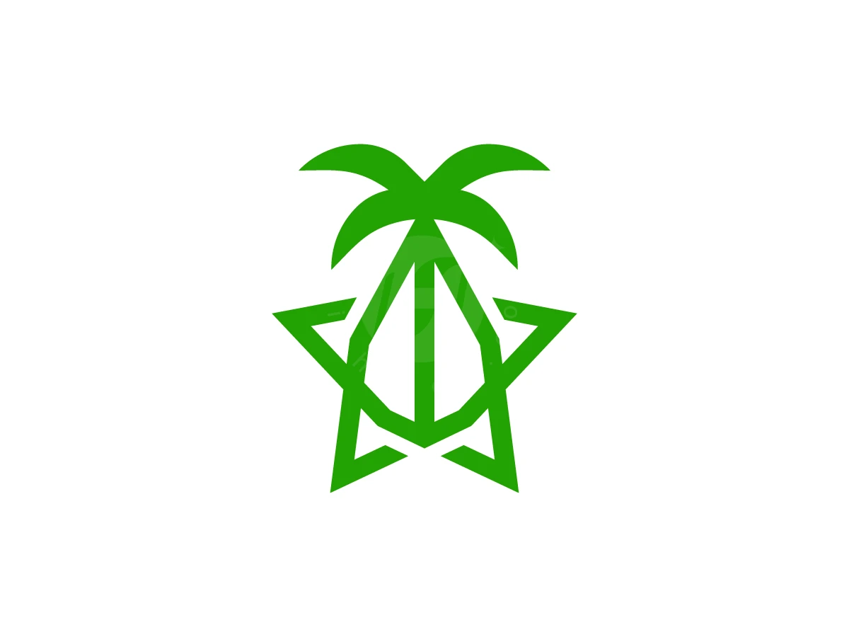Creative Star Palm Logo - HighLogo