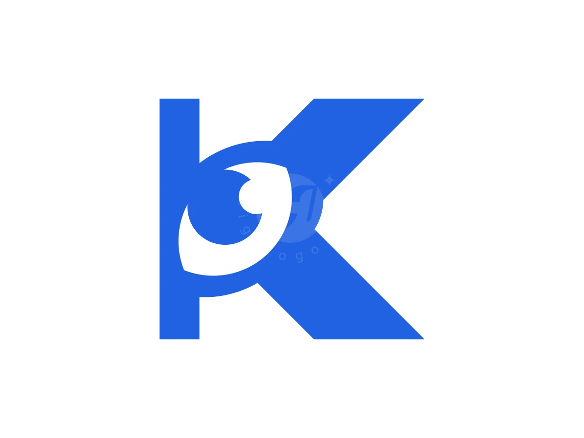 Vision Letter K Eye Logo - HighLogo