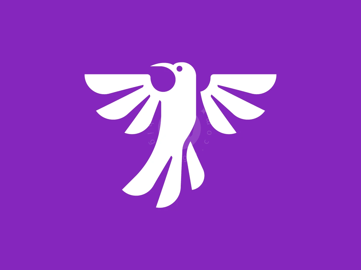 Domestic Hummingbird Flying Logo - HighLogo