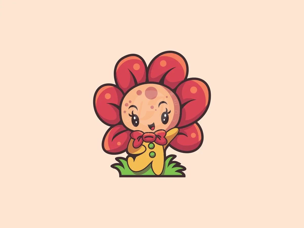Cute Flower Pajamas Logo - HighLogo