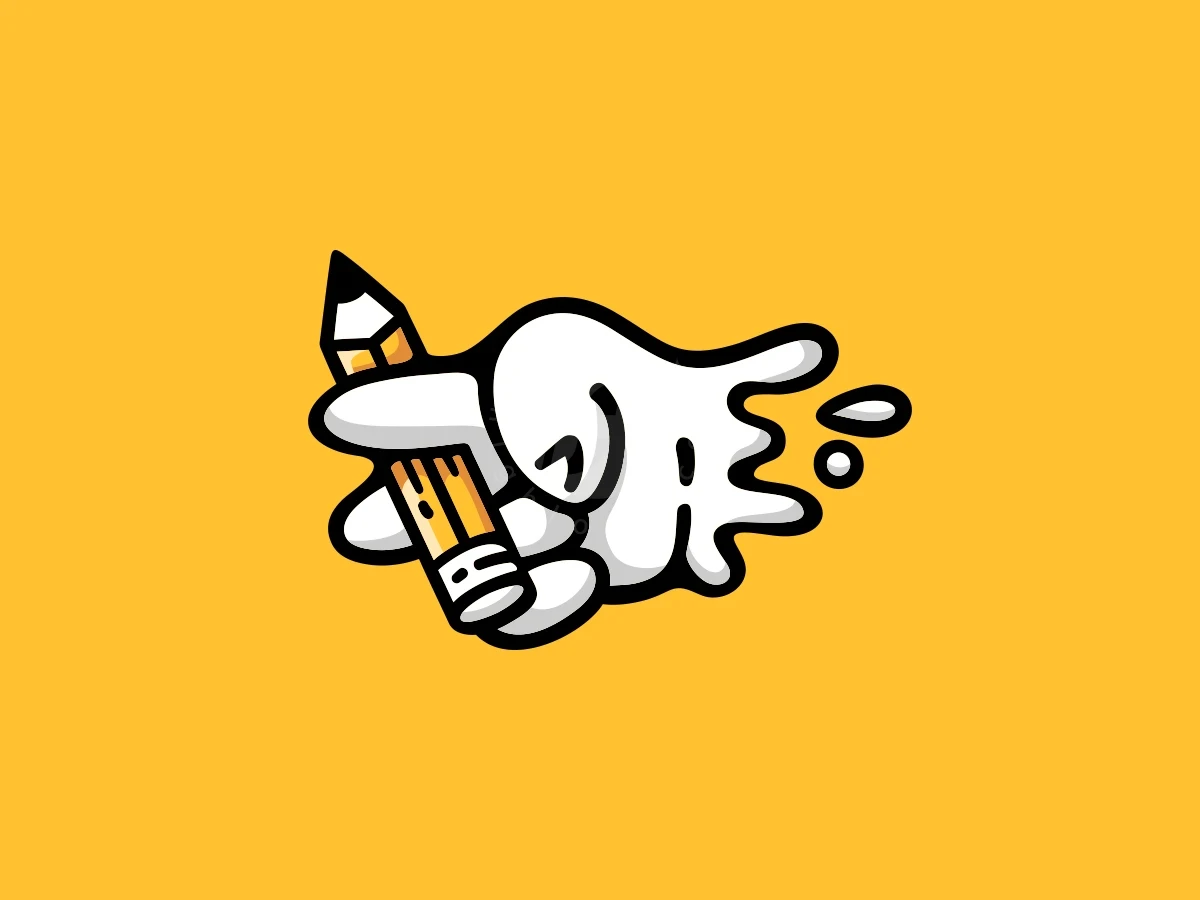 Hand Pencil Writer Logo - HighLogo