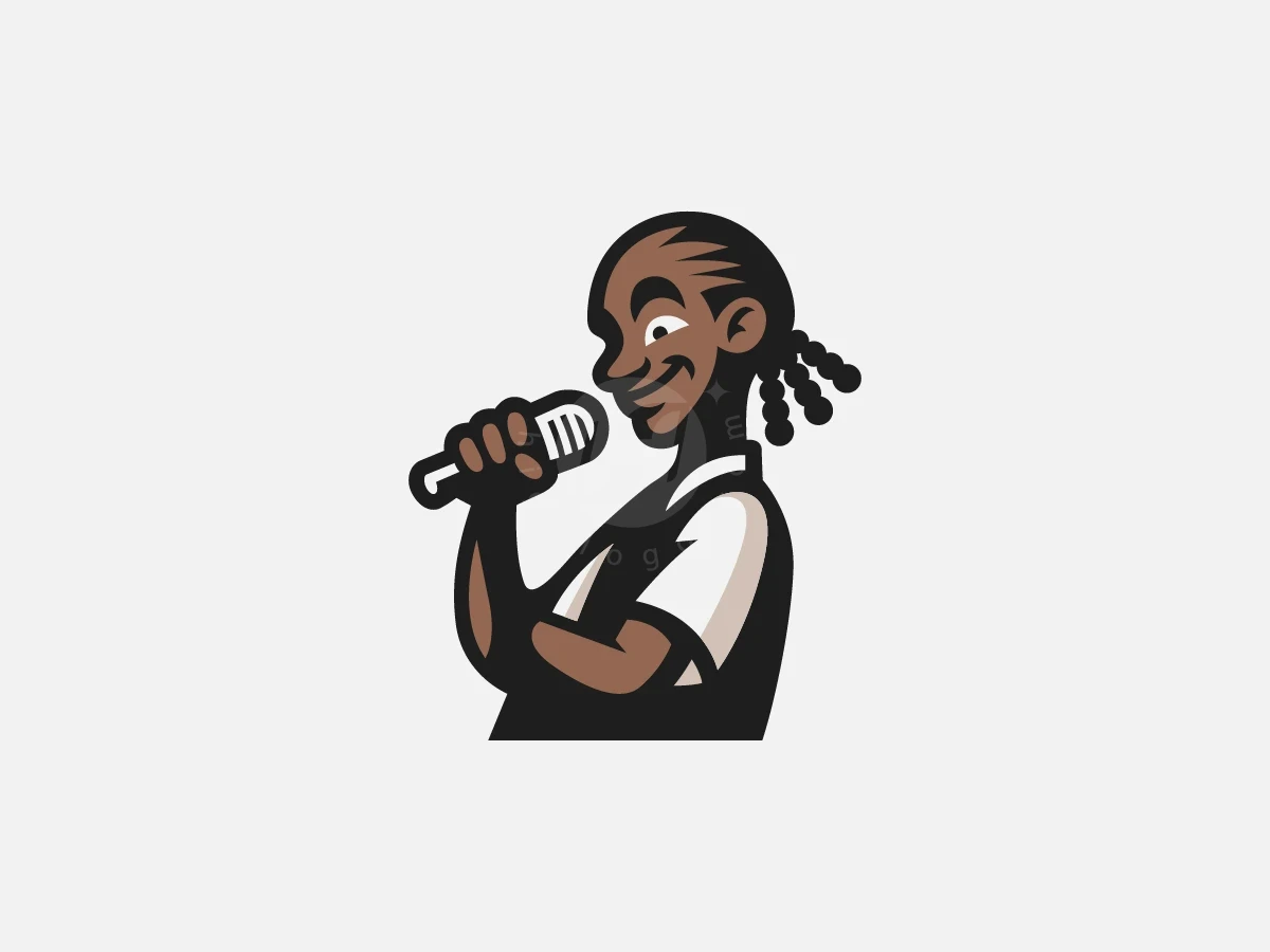 Black People Singer Or Rapper Logo - HighLogo