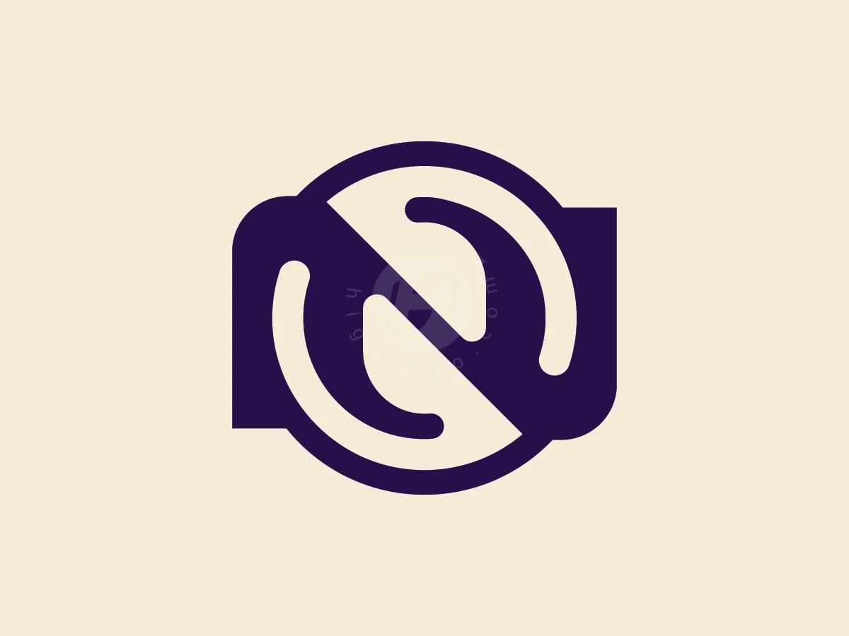 Letter N Network Node Identity Logo - HighLogo