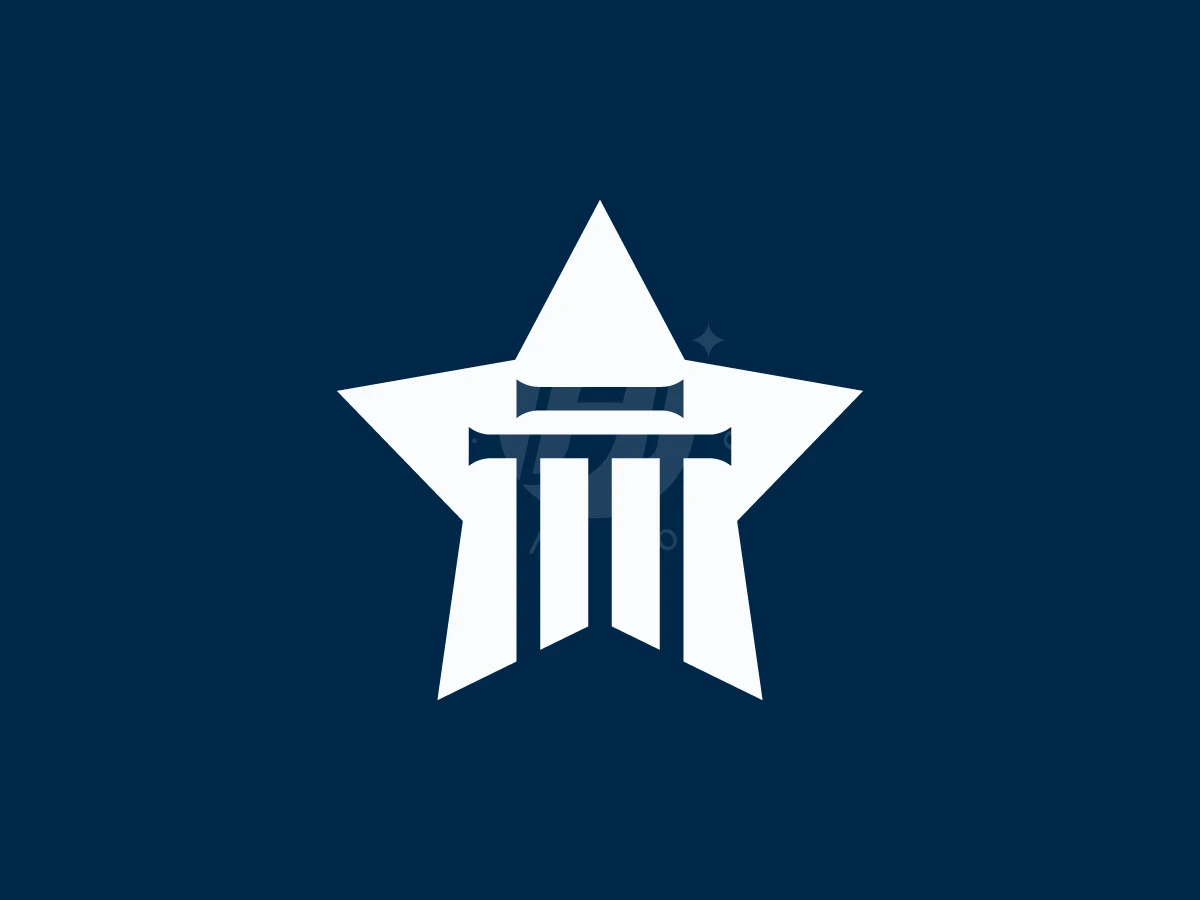 Star Law Pillar Mark Logo - HighLogo