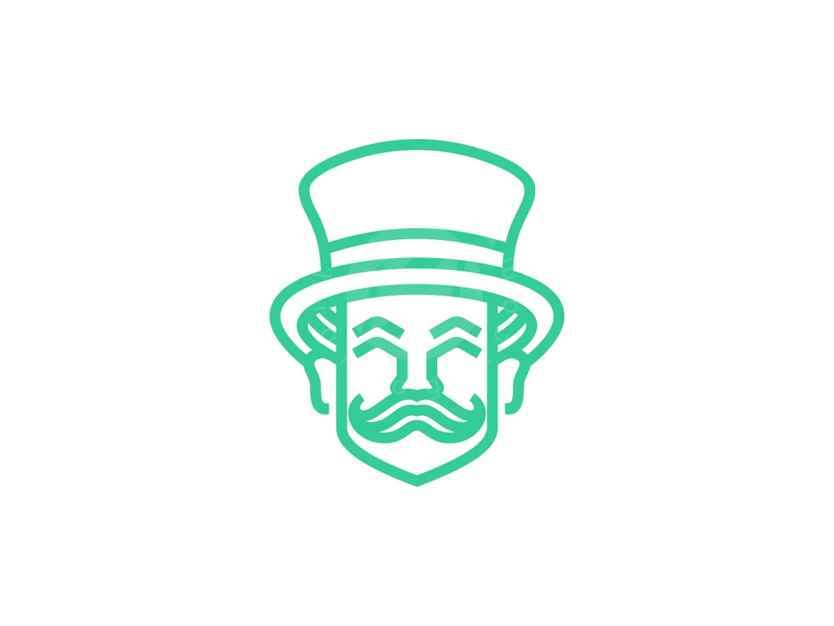 Elegant Iconic Gentleman Mascot Logo - HighLogo